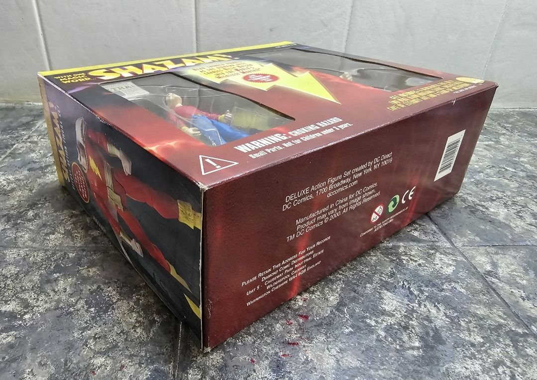 SHAZAM & BILLY BATSON - 2000 DC Direct Deluxe Action Figure Set ...