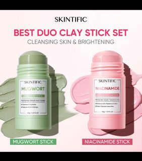 Skintific Niacinamide Bright Boost Clay Stick, Beauty & Personal Care ...