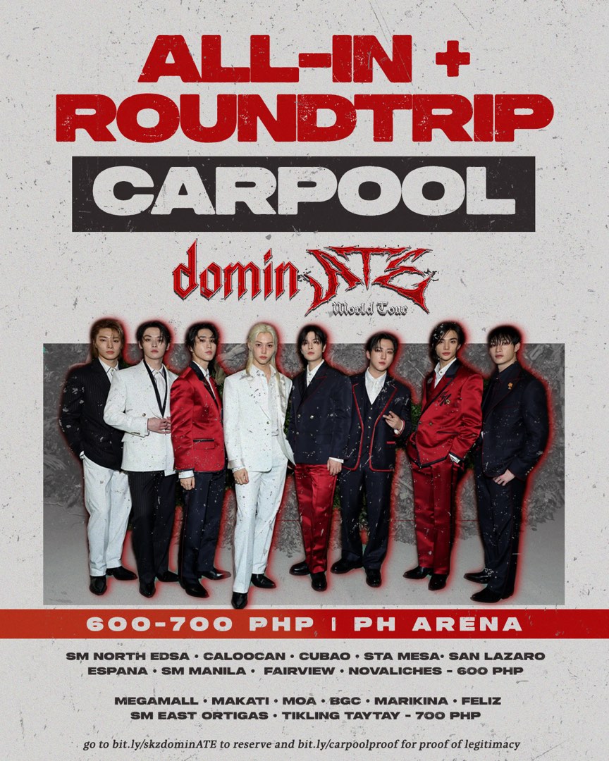 SKZ LIVE IN PHILIPPINE ARENA CAROOOL, Tickets & Vouchers, Event Tickets ...