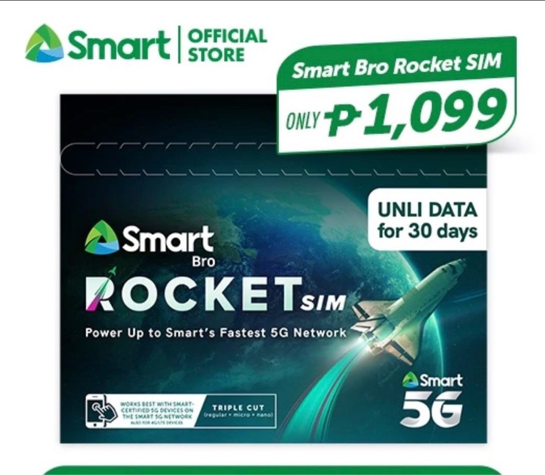 Smart Bro Prepaid Pocket Wifi Advanced + Rocket Sim, TV & Home ...