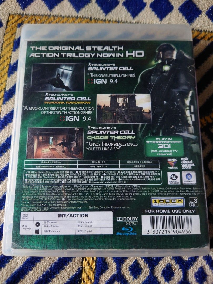 Splinter Cell Trilogy PS3 R3, Video Gaming, Video Games, PlayStation on ...
