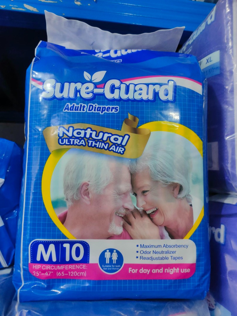 SUREGUARD ADULT DIAPER MEDIUM, Health & Nutrition, Medical Supplies ...