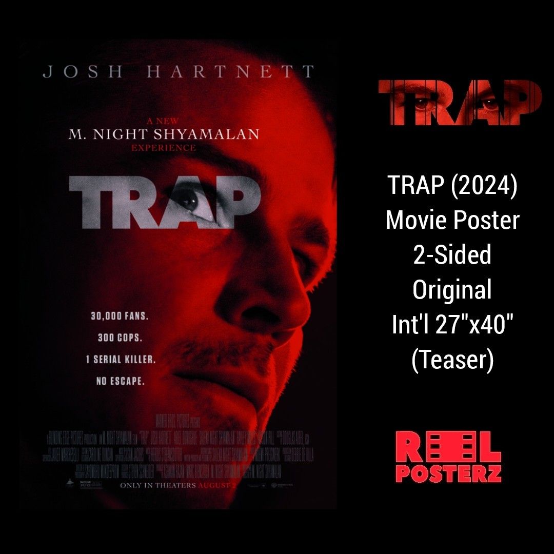 TRAP (2024) Movie Poster 2-Sided Original International 27"x40" (Teaser), Furniture & Home ...