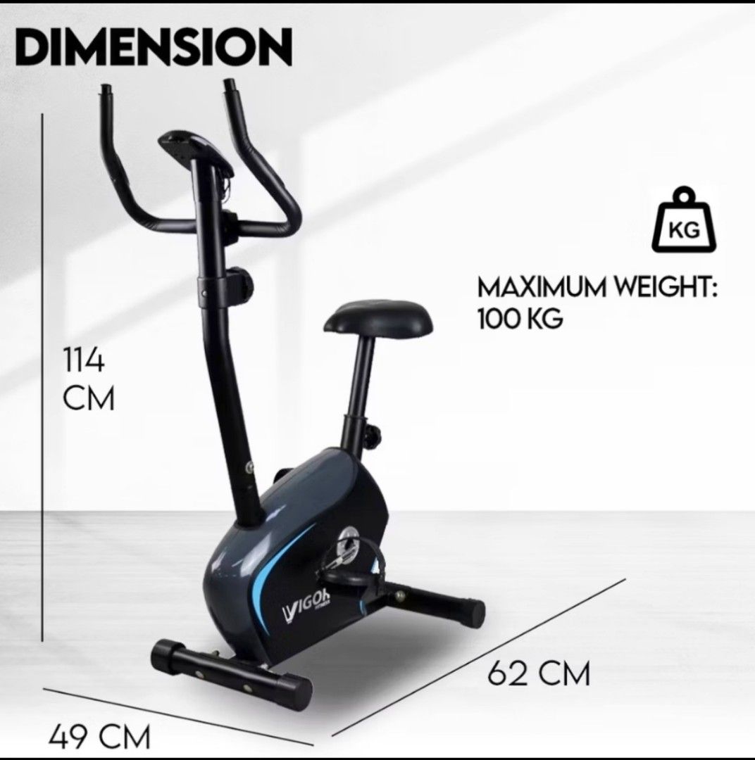 VIGOR FITNESS BIKE EXCERSICE, Sports Equipment, Exercise & Fitness ...