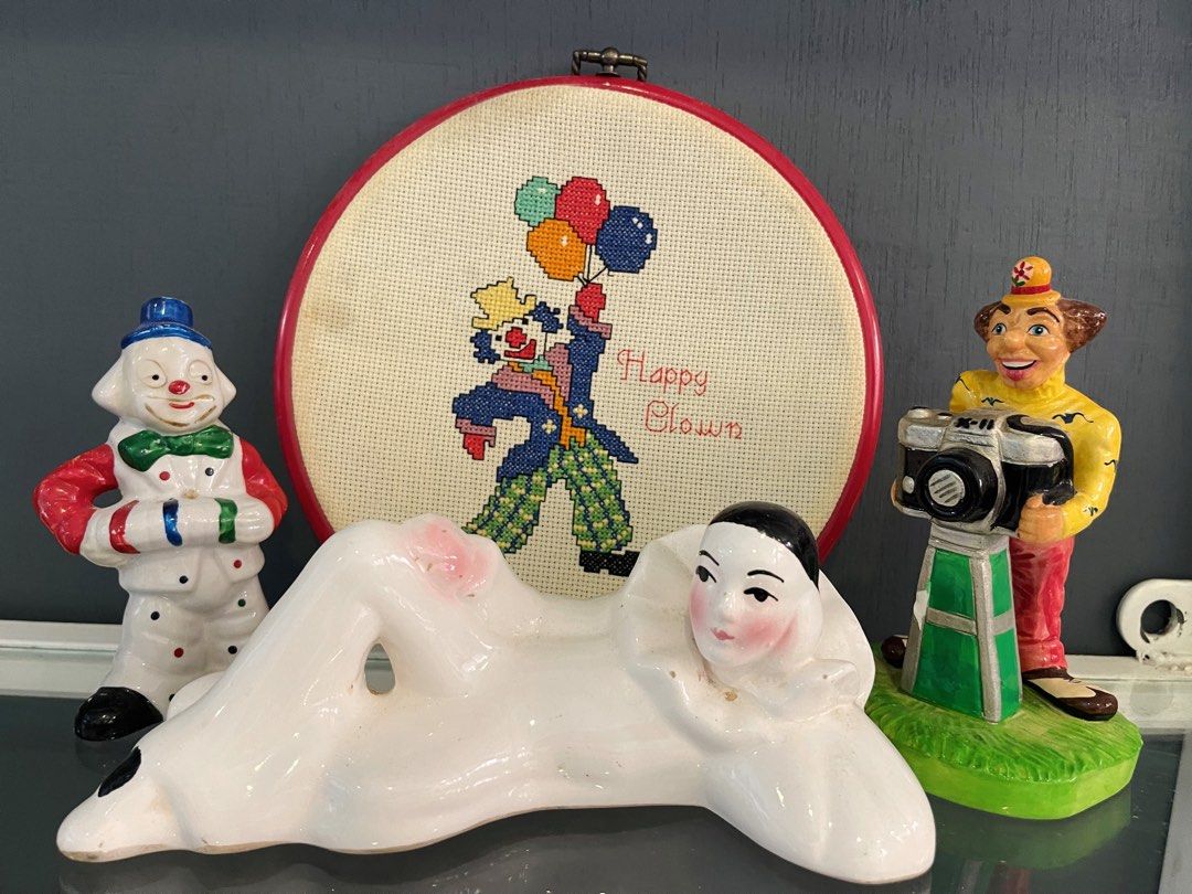 Vintage Clown Set, Hobbies & Toys, Collectibles & Memorabilia, Vintage ...