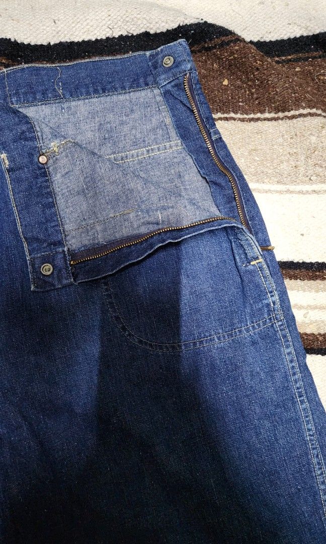 Vintage Lee Side Zipper, Men's Fashion, Bottoms, Jeans on Carousell