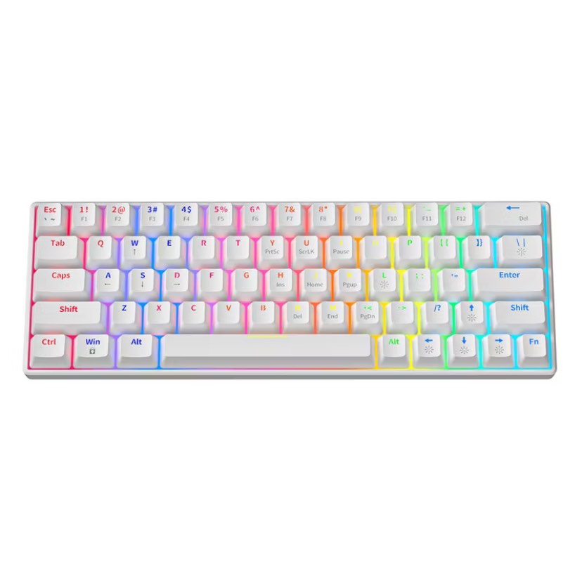 ZIFRIEND ZA646 White RGB Keyboard - Blue Switch, Computers & Tech ...