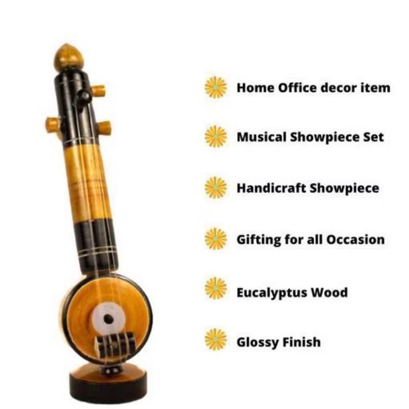 WOODEN VEENAI (20 - 22cm), Furniture & Home Living, Home Decor, Other ...