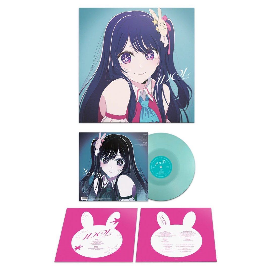 YOASOBI — IDOL 12” Light Blue Vinyl Record, Hobbies & Toys, Music ...