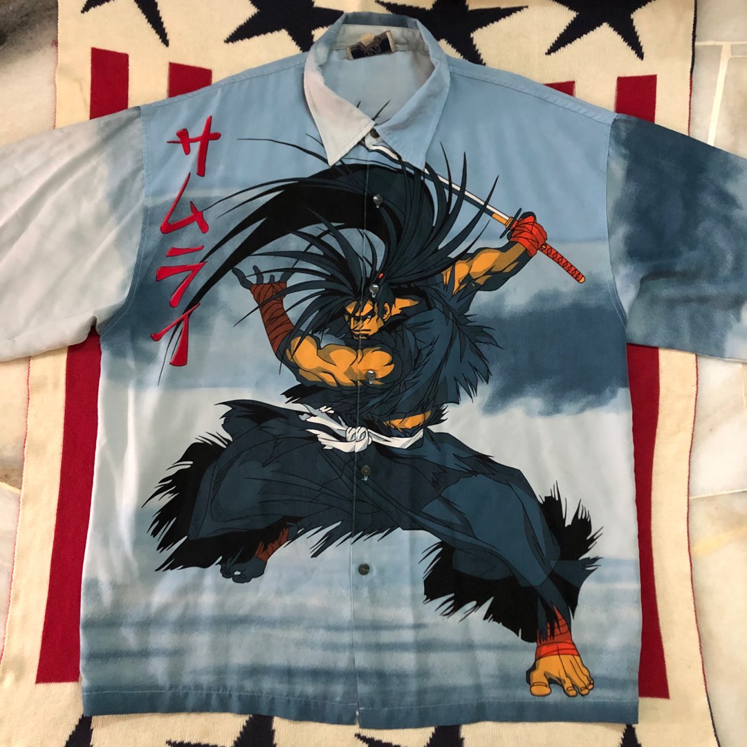 90s Samurai Shodown Haohmaru Anime VintageY2k Shirt Fullprint, Men's ...