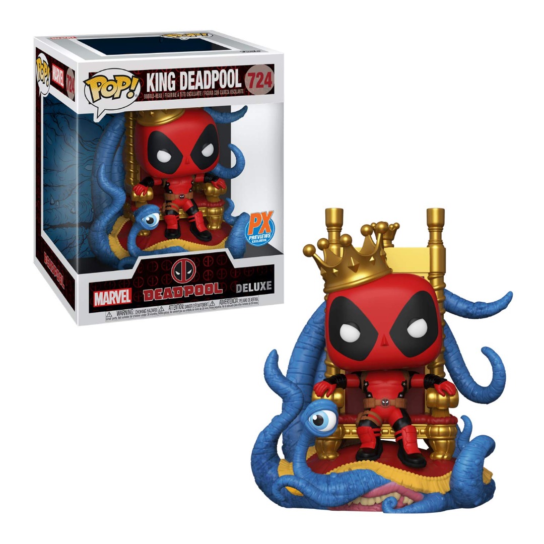 [限定版] Funko Pop Deluxe: Marvel - Deadpool, King Deadpool 死侍 (Vinyl ...
