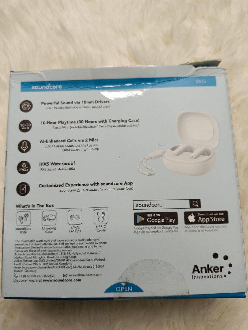 Anker R50i Earbuds New, Audio, Earphones on Carousell