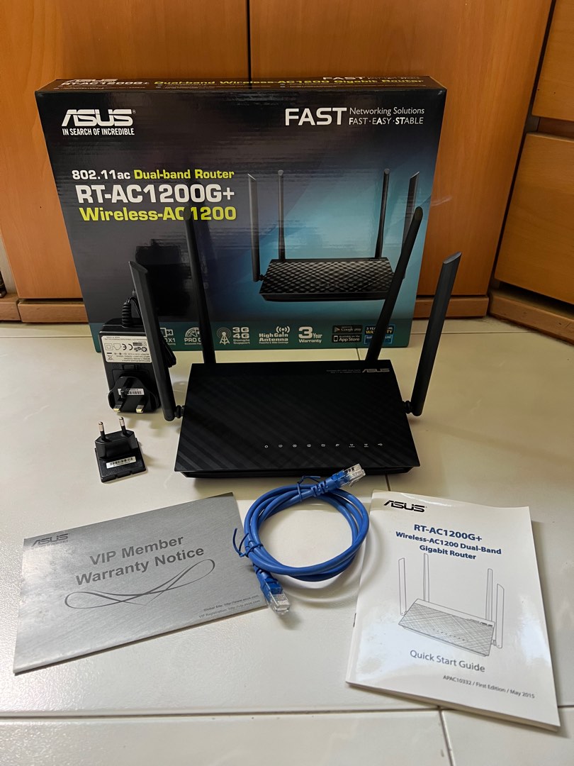 ASUS 802.11ac Dual Band Router RT-AC1200G+ Wireless-AC1200, Computers ...
