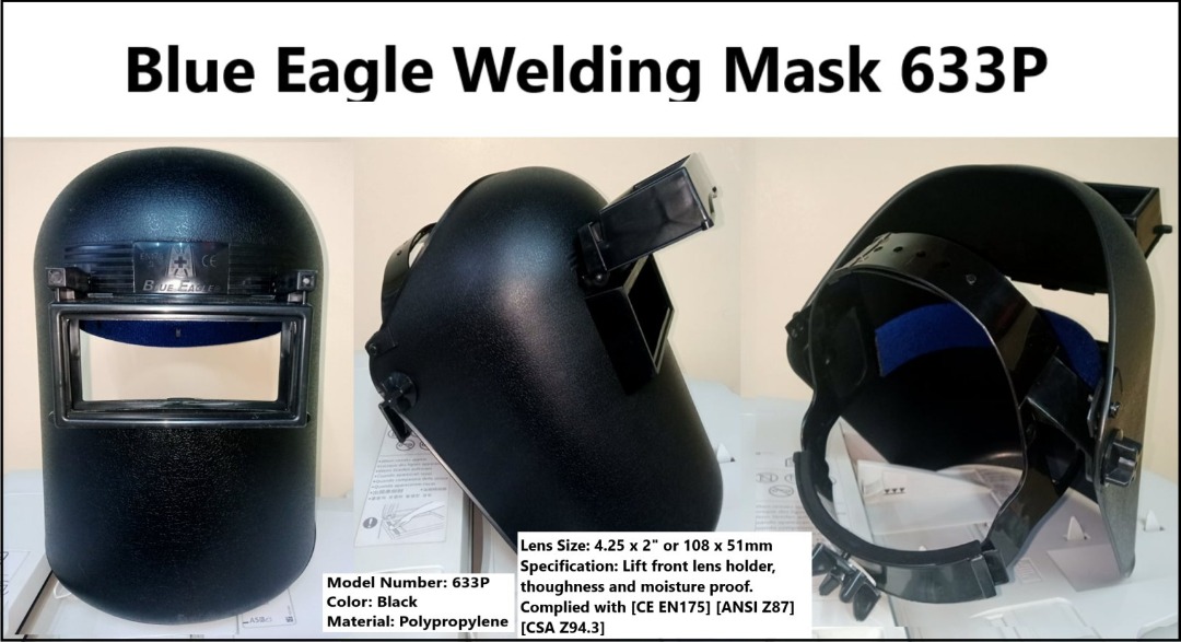 BLUE EAGLE WELDING MASK 633P, Commercial & Industrial, Construction ...