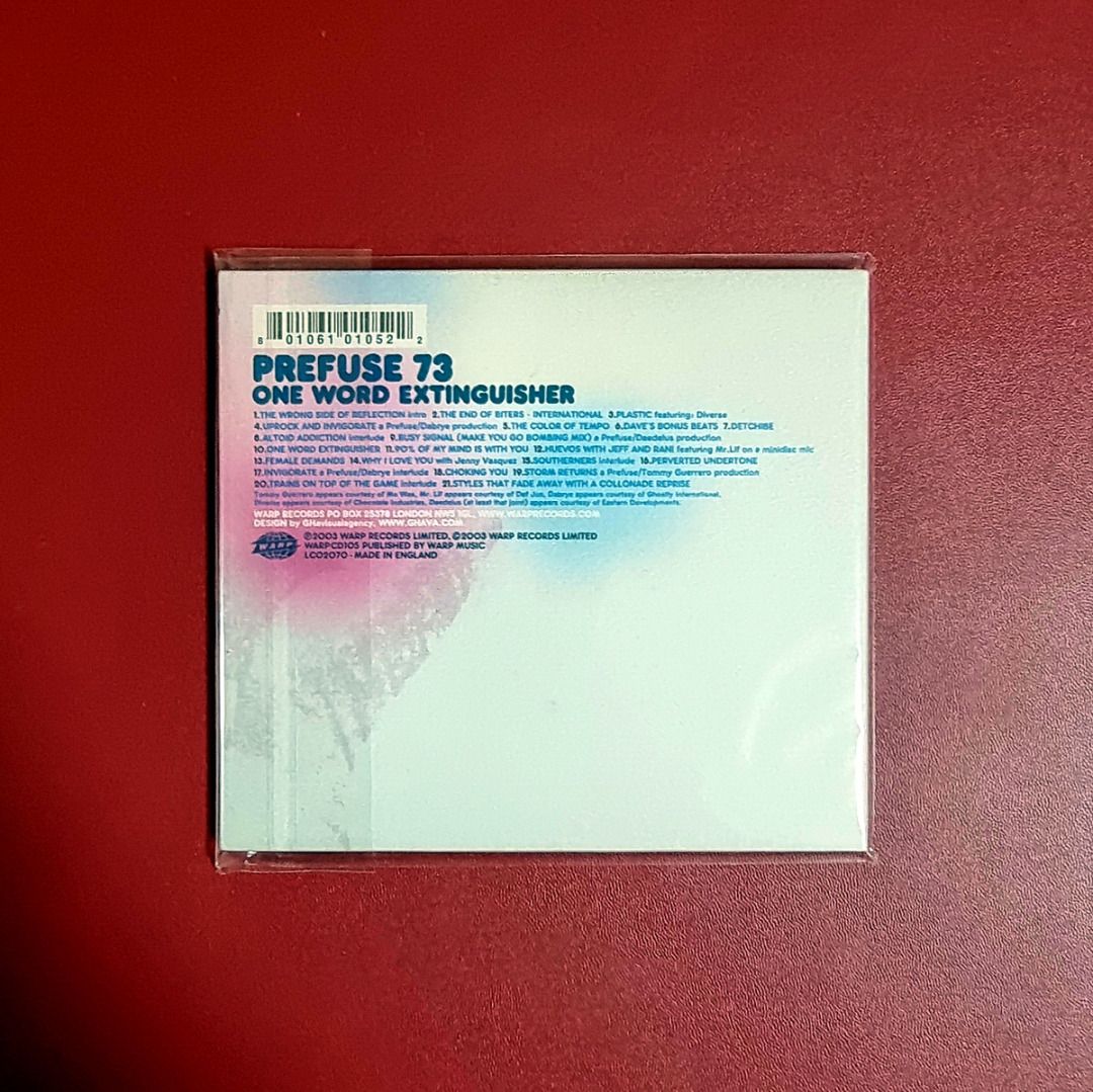 [CD] Prefuse 73 – One Word Extinguisher, Hobbies & Toys, Music & Media ...