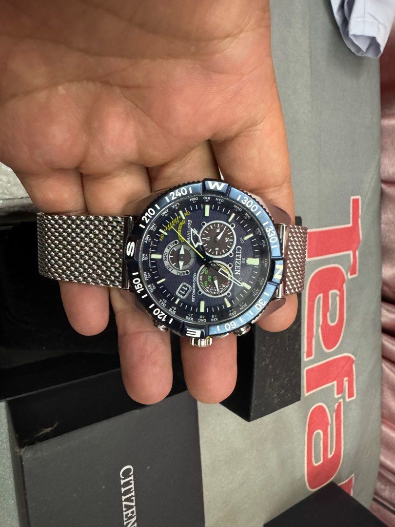 Citizen promaster navihawk blue angle, Luxury, Watches on Carousell