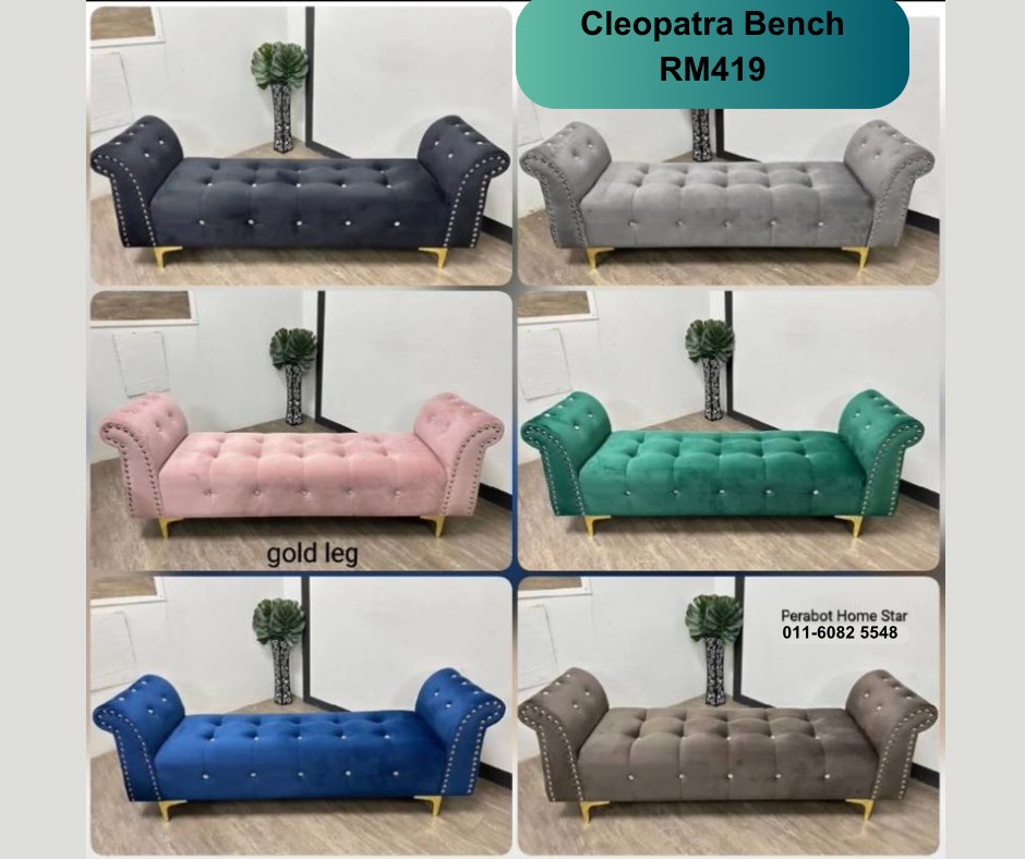 Cleopatra Bench, Furniture & Home Living, Furniture, Sofas on Carousell