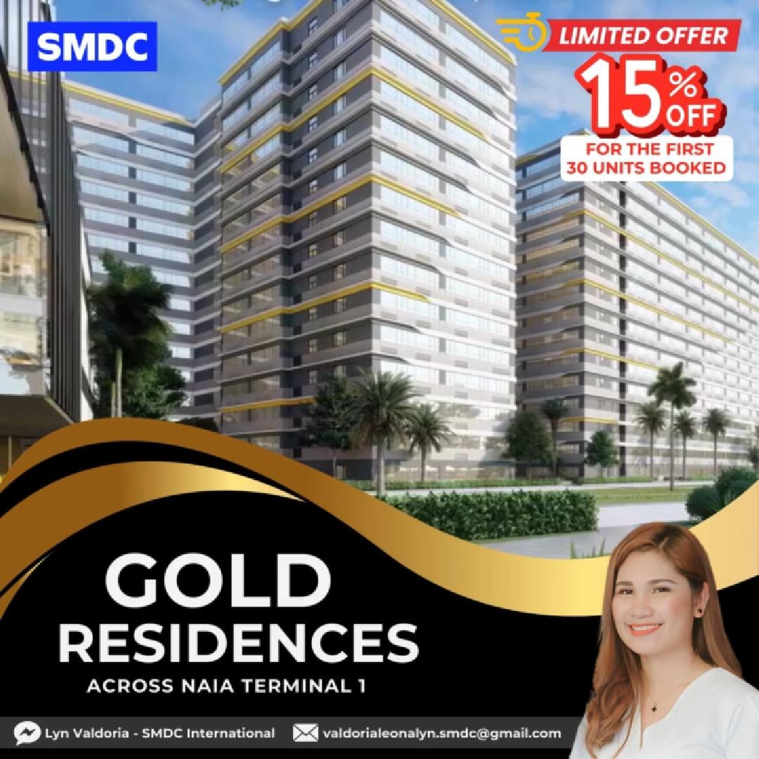 Condo Across NAIA Airport SMDC Gold Residences in Paranaque 1 Bedroom ...