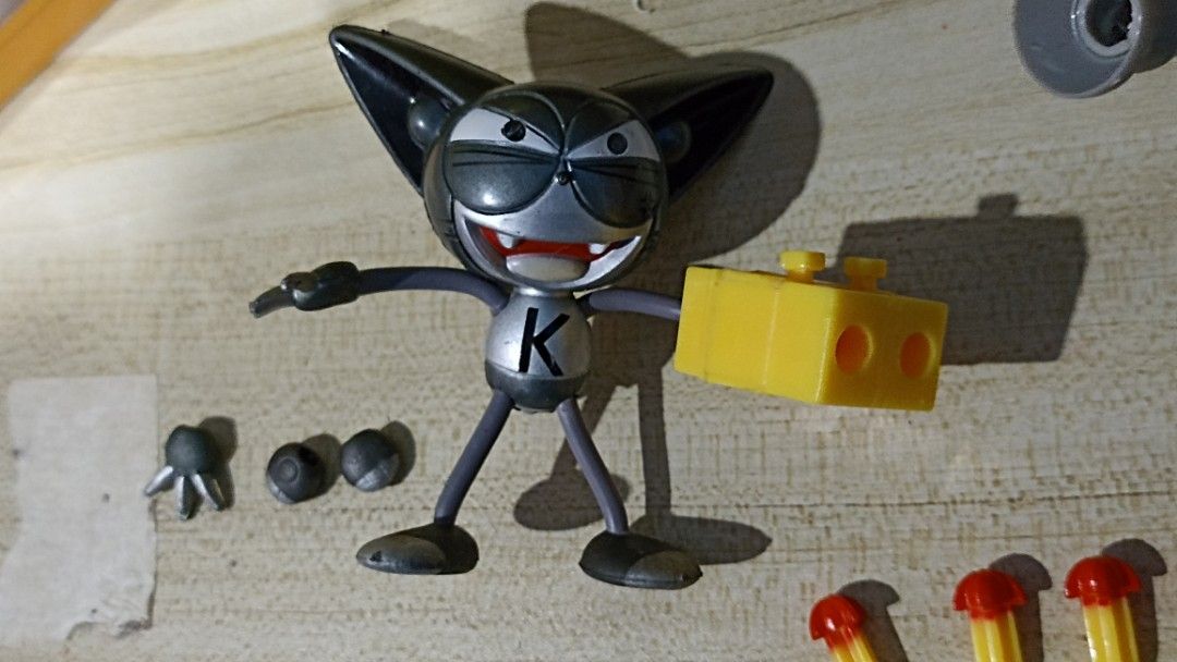 Cyborg Kuro Chan Figure With Weapon and Shooting Range Cat Neko Toy ...