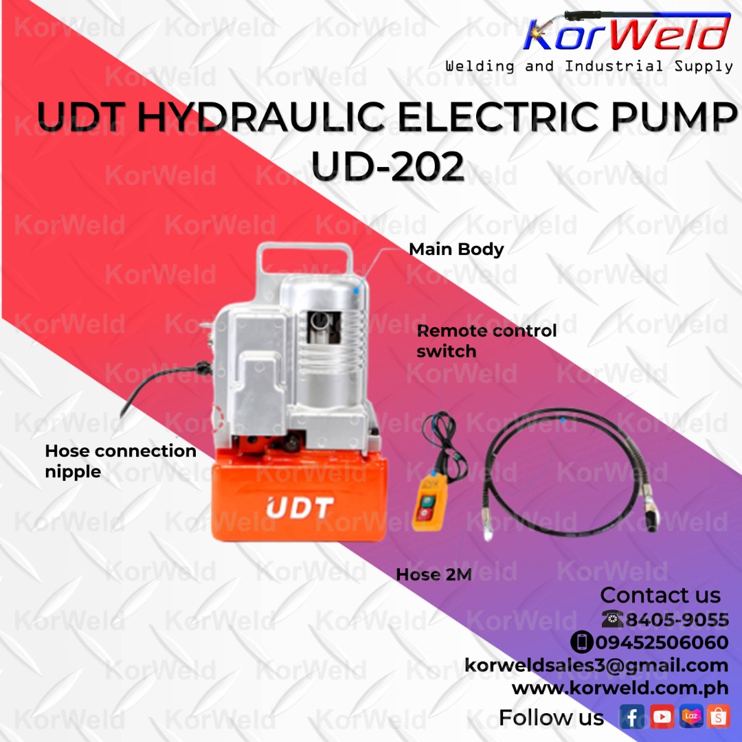 Electric Hydraulic Pump UD-202 (UDT), Commercial & Industrial, Construction Tools & Equipment on ...