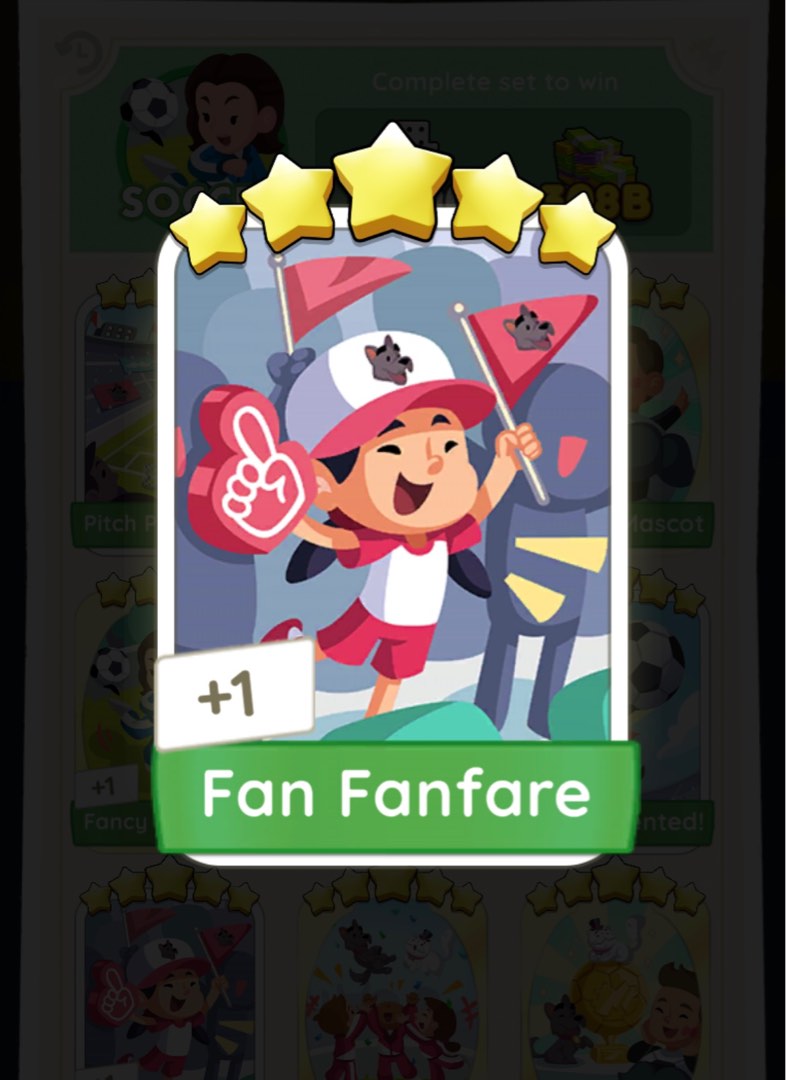 Fan Fanfare Monopoly Go Sticker 5s, Video Gaming, Gaming Accessories ...
