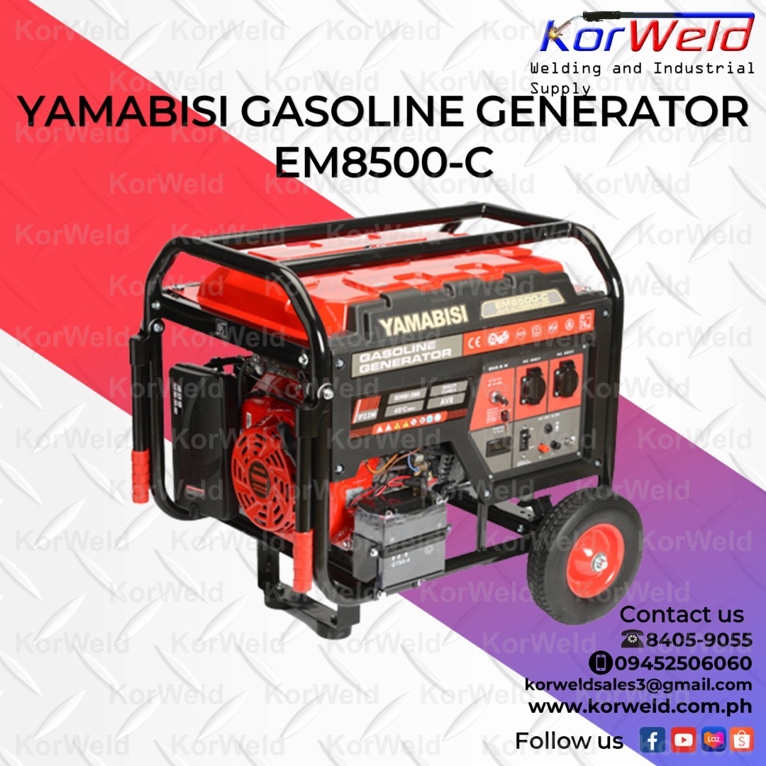 Gasoline Generator EM8500-C (YAMABISI), Commercial & Industrial ...