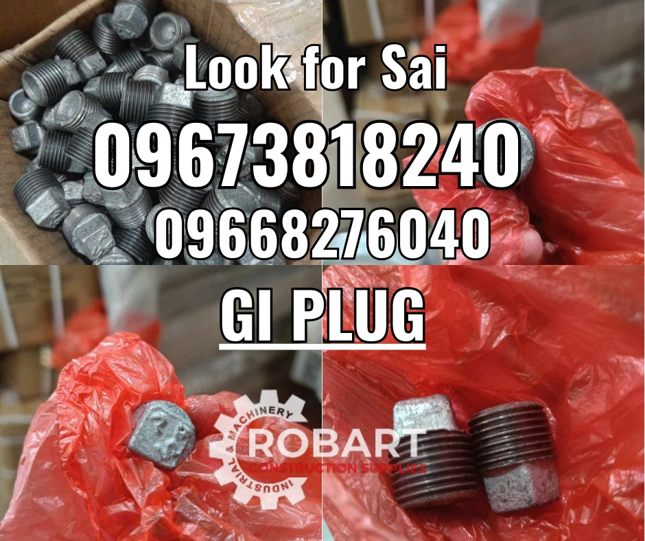 GI Plug, Commercial & Industrial, Construction Tools & Equipment on Carousell