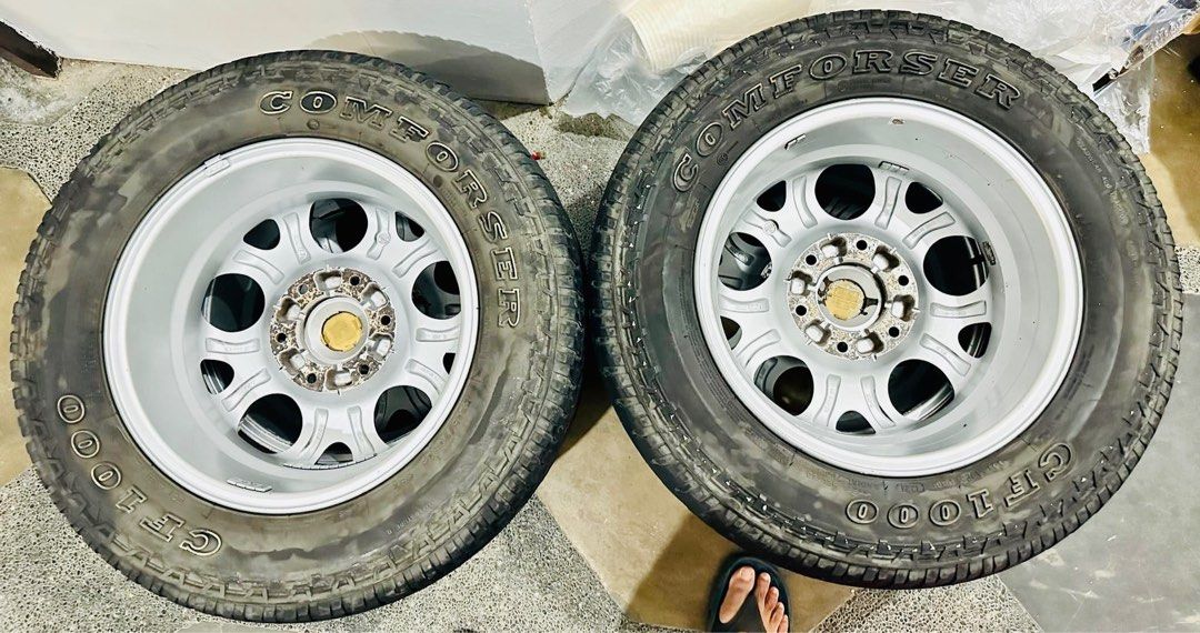 GRAND STAREX STOCK MAGS R16 with Tires, Car Parts & Accessories, Mags ...