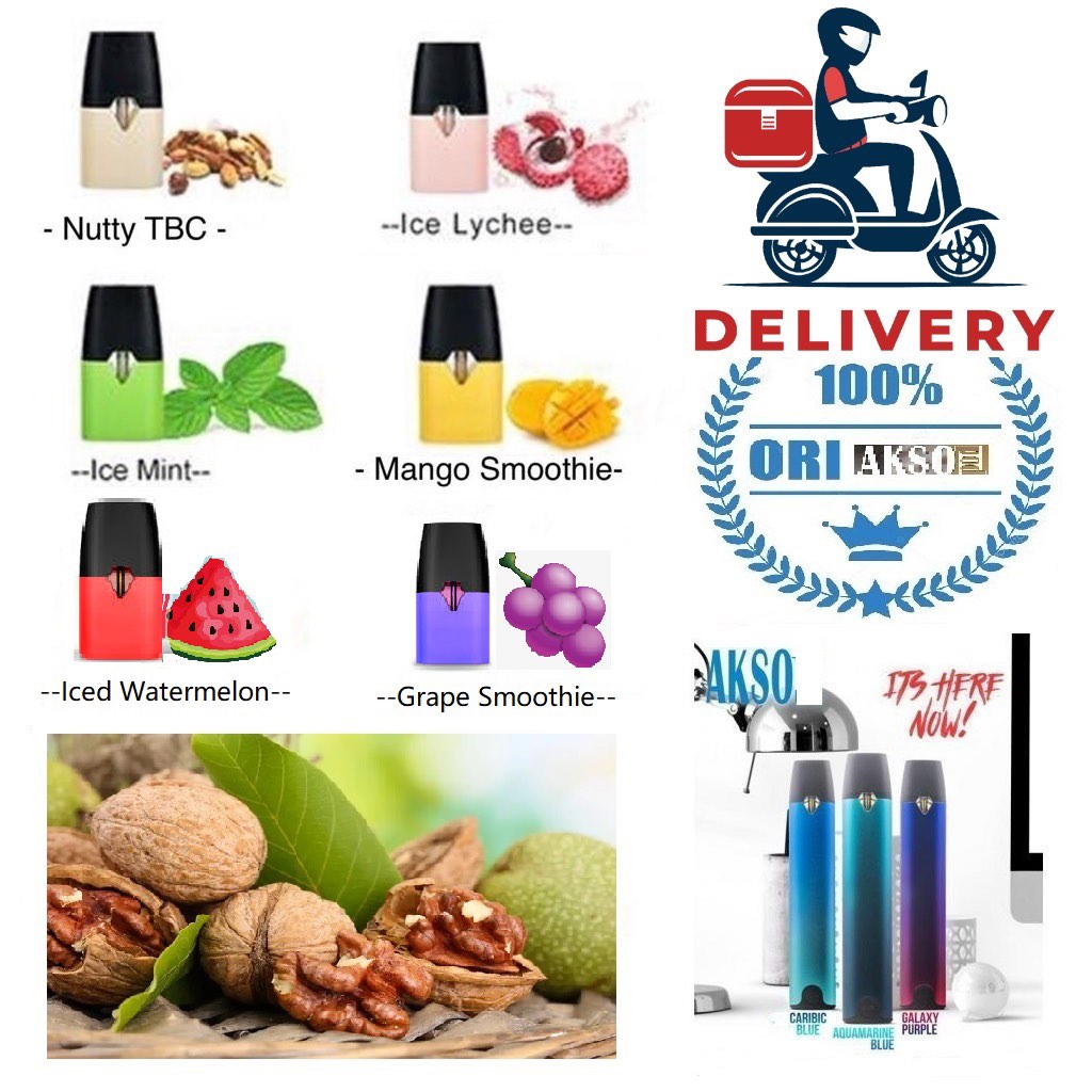 Hcigar Akso Cartridge READY STOCK MALAYSIA Nutty TBC / Mango Smoothie ...