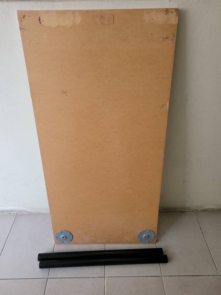 Ikea linmon table,desk + 2 legs 120×60cm, Furniture & Home Living ...