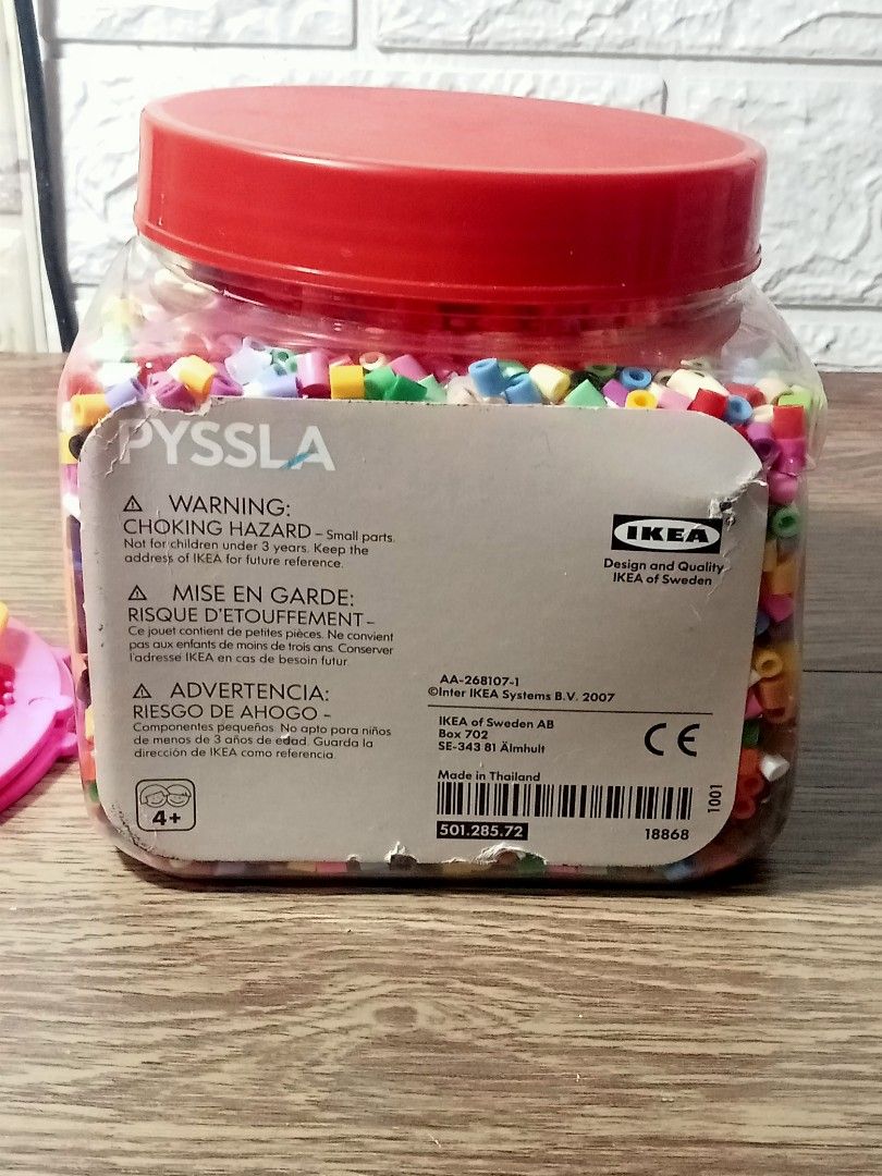 IKEA PYSSLA PERLER BEADS SET, Hobbies & Toys, Stationary & Craft, Craft ...