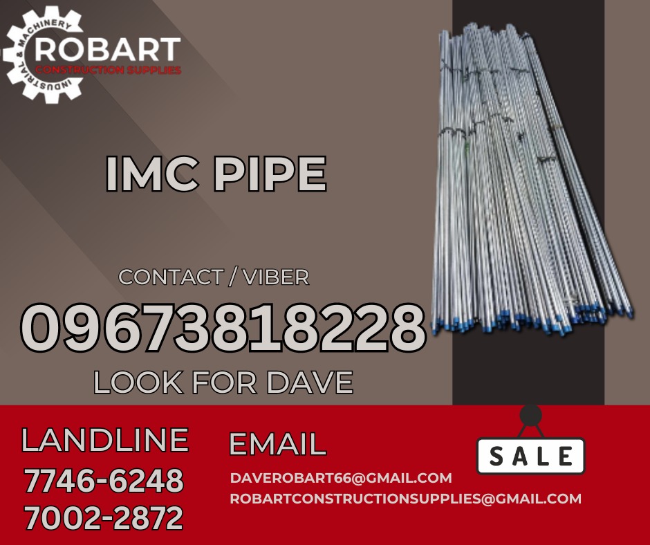 IMC PIPE, Commercial & Industrial, Industrial Equipment on Carousell