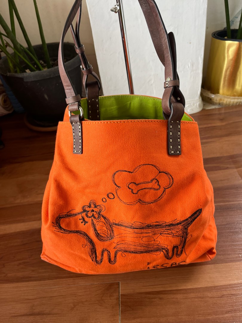 Isaac Small Canvas Tote Bag, Women's Fashion, Bags & Wallets, Shoulder ...