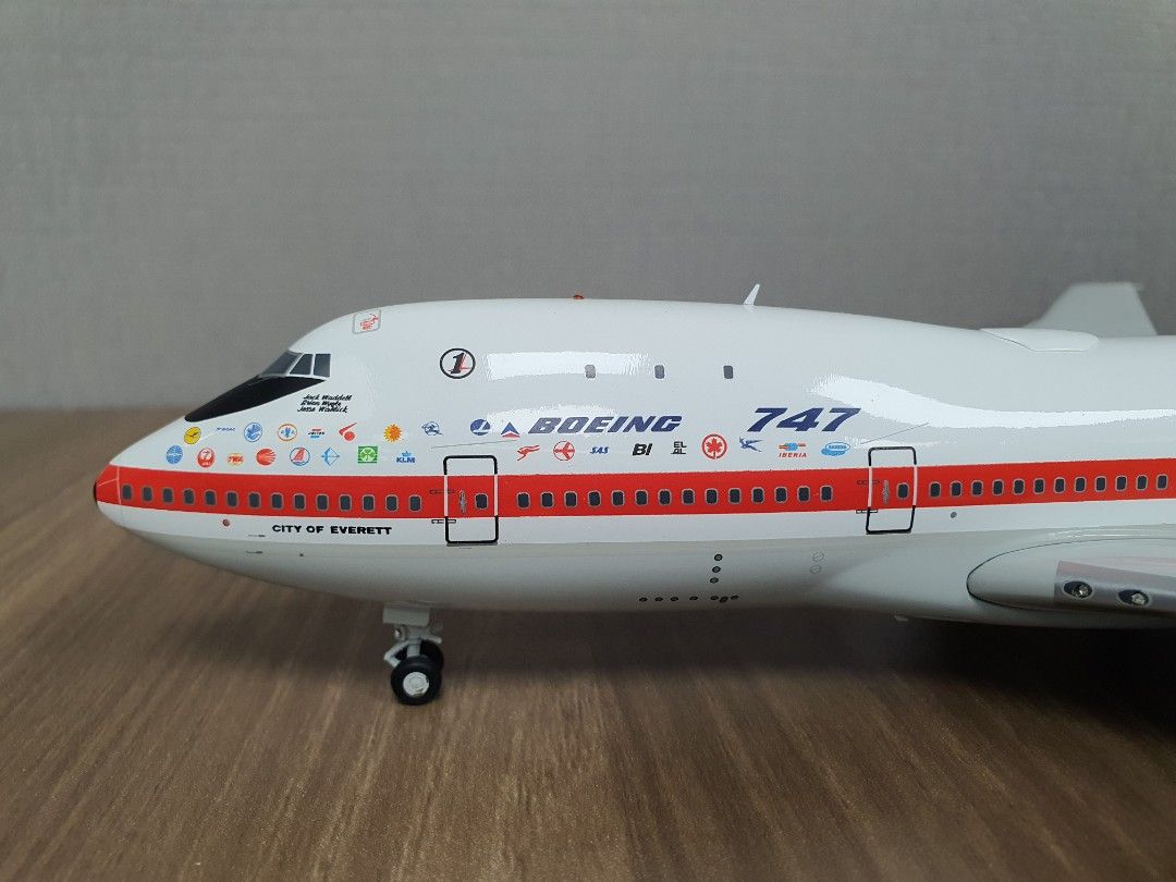 JC Wings 1/200 Boeing House Color 747-100 City of Everett N7470 KJ-B741 ...