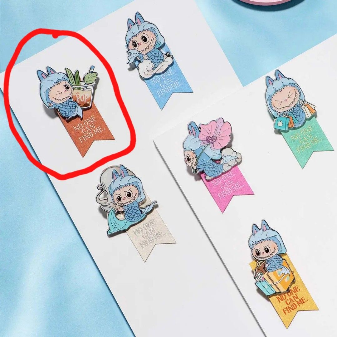 LABUBU HIDE AND SEEK IN SINGAPORE SERIES-Badge Milk Tea, Hobbies & Toys ...