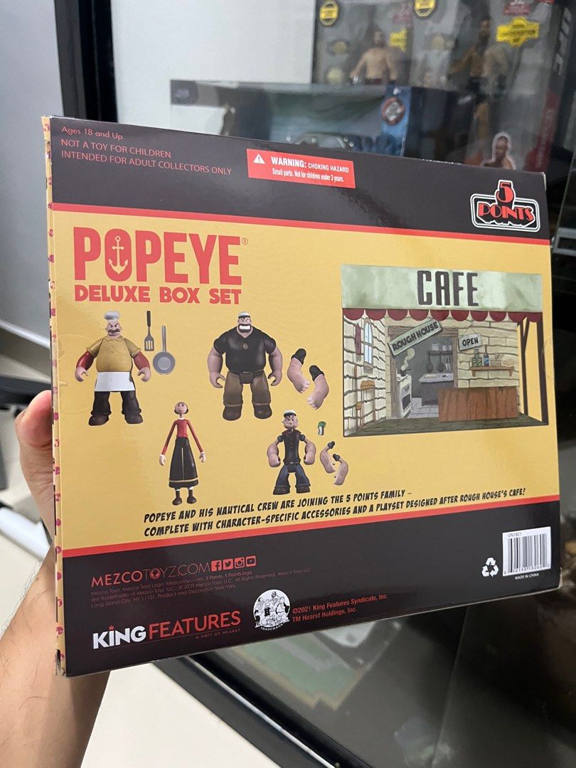 Mezco Popeye deluxe box set, Hobbies & Toys, Toys & Games on Carousell