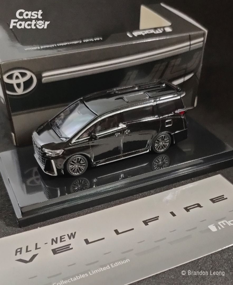 Model1 1:64 Toyota Vellfire Black (RHD) - Toyota Official Licensed ...
