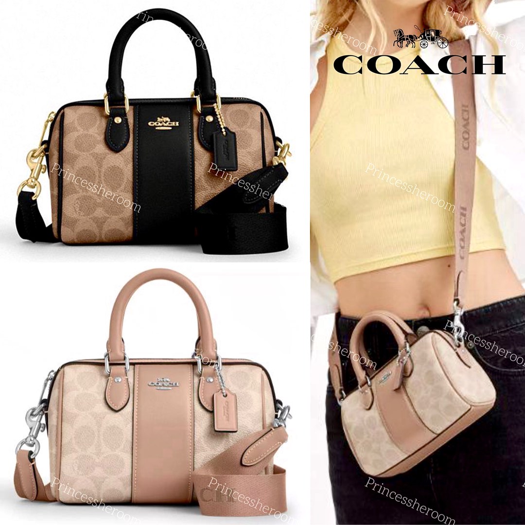 New Coach 🇺🇸 Original CW331 Mini Rowan Crossbody Bag Women Crossbody Sling Bag Handbag with Full ...