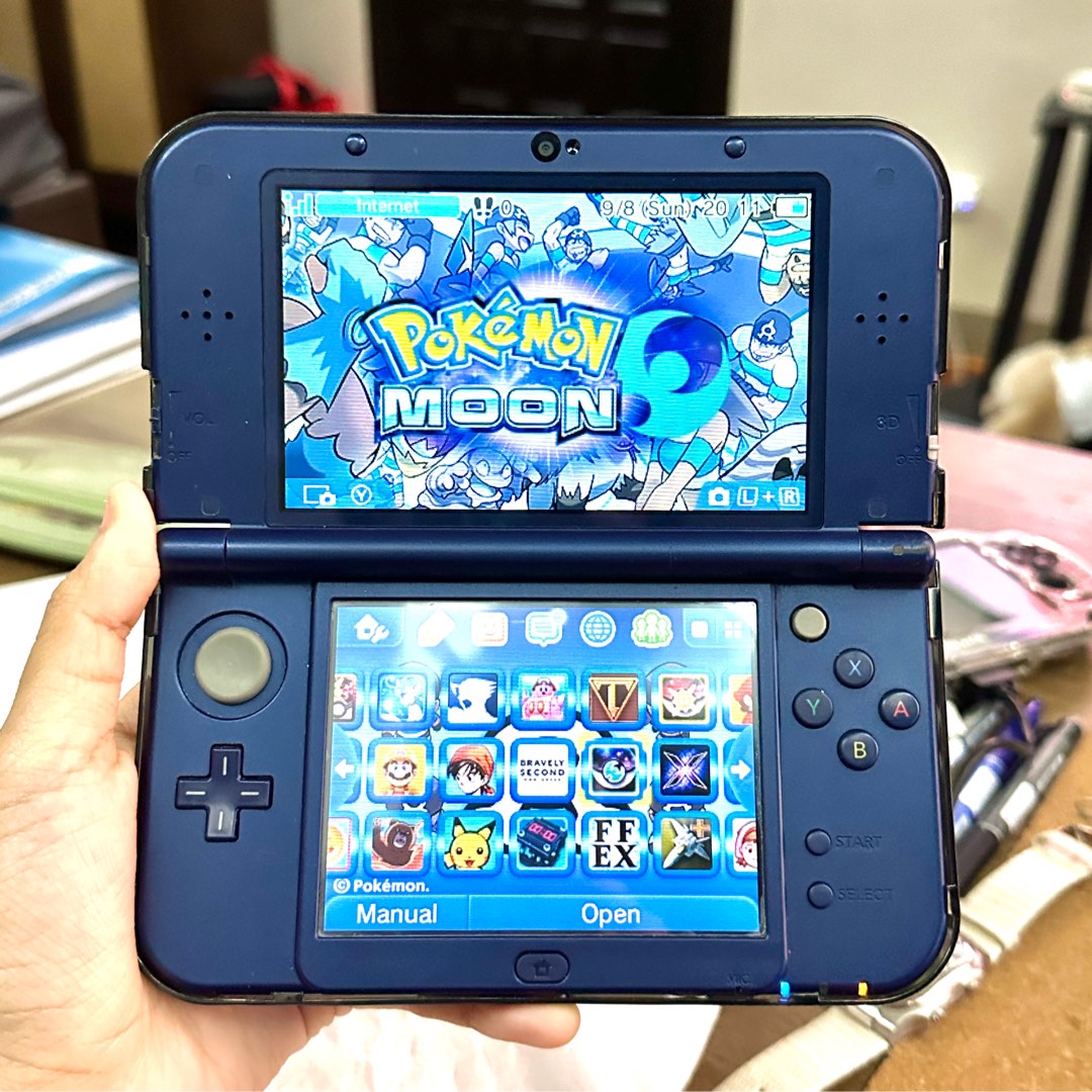 New Nintendo 3DS XL Metallic Blue 64GB rare IPS screen, Video Gaming ...