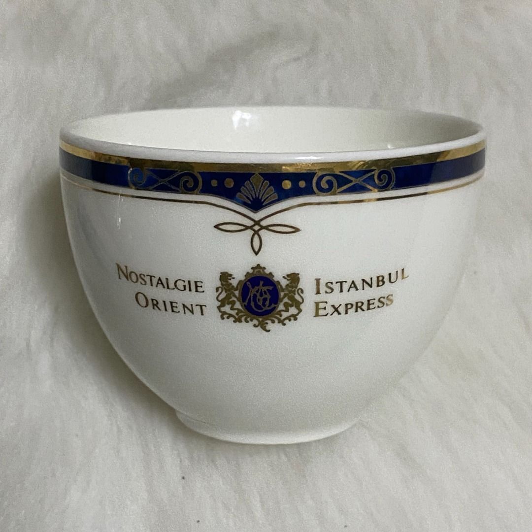 Nostalgie Istanbul Orient Express White Gold Teacups, Furniture & Home ...