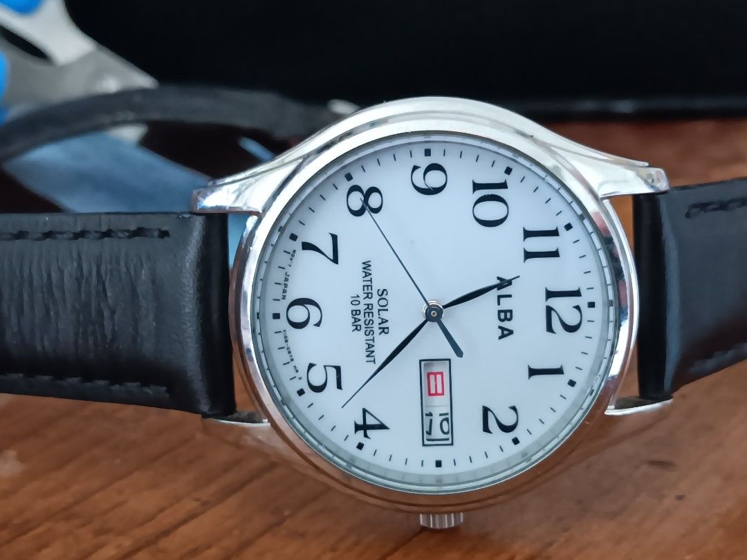 Original Alba solar gent watch, Women's Fashion, Watches & Accessories ...