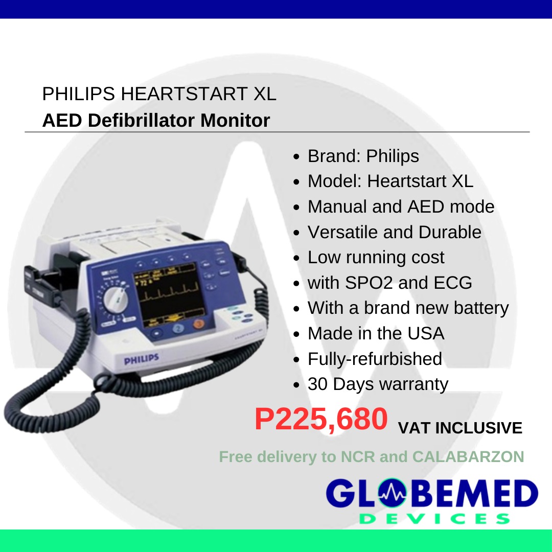 Philips Heartstart XL Defibrillator, Health & Nutrition, Medical ...