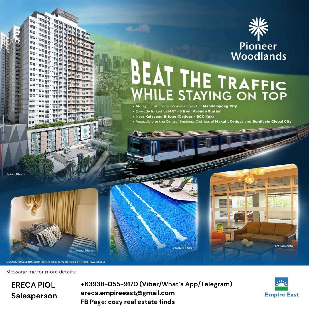 “Pioneer Woodlands, LIMITED UNITS LEFT! Hit me up thru chat to learn ...