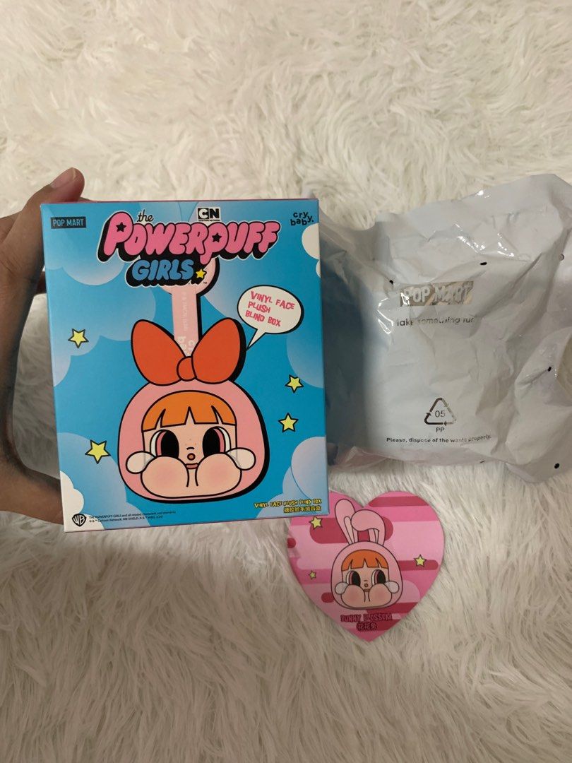 Pop Mart Powerpuff Girls Crybaby Vinyl Pendant Bunny Blossom, Hobbies ...