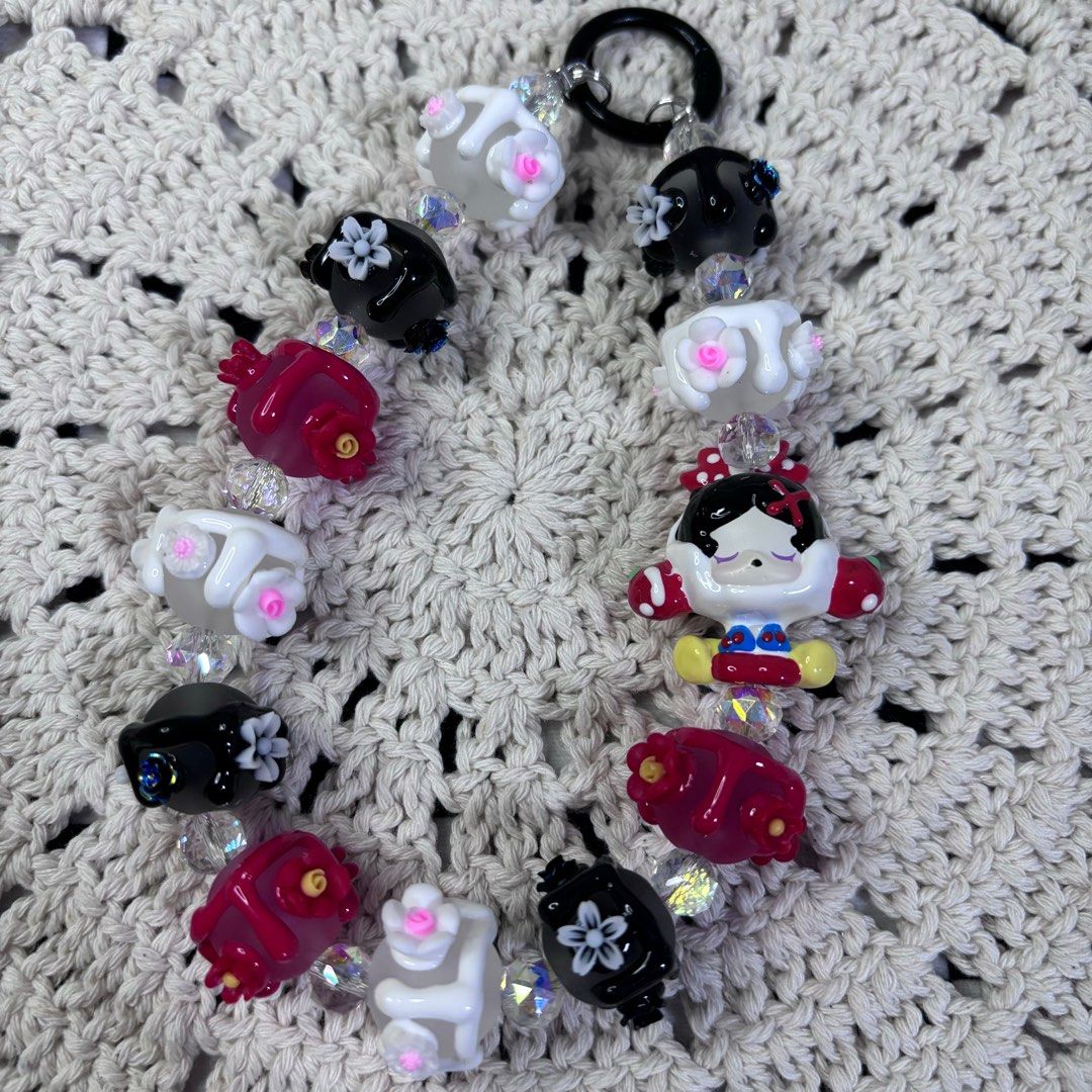 POPMART POPBEAN character phone straps — SKULLPANDA, LABUBU, SWEET BEAN ...