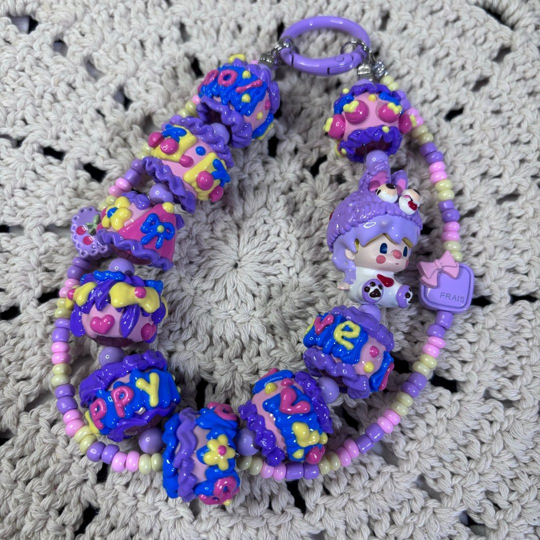 POPMART POPBEAN character phone straps — SKULLPANDA, LABUBU, SWEET BEAN ...