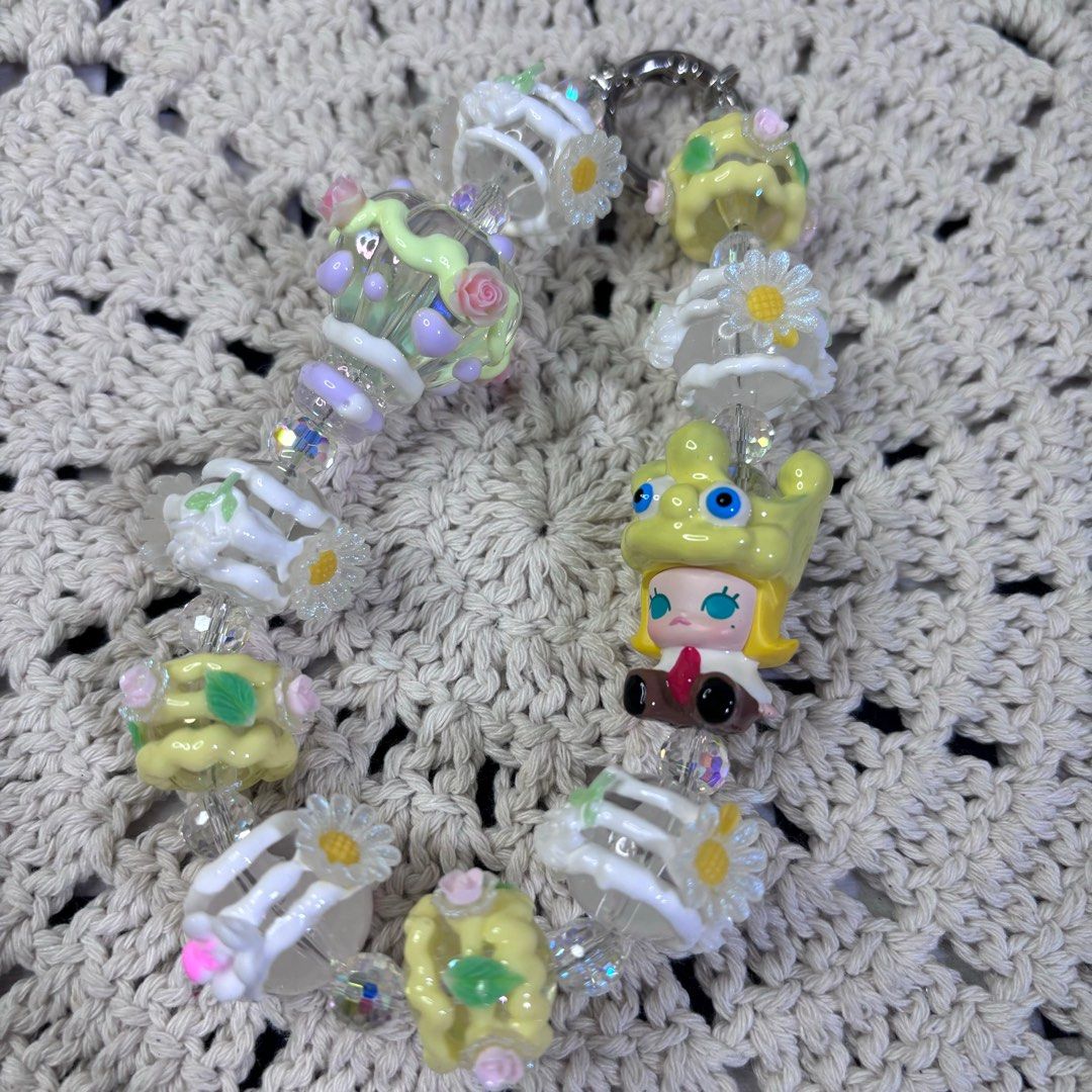 POPMART POPBEAN character phone straps — SKULLPANDA, LABUBU, SWEET BEAN ...