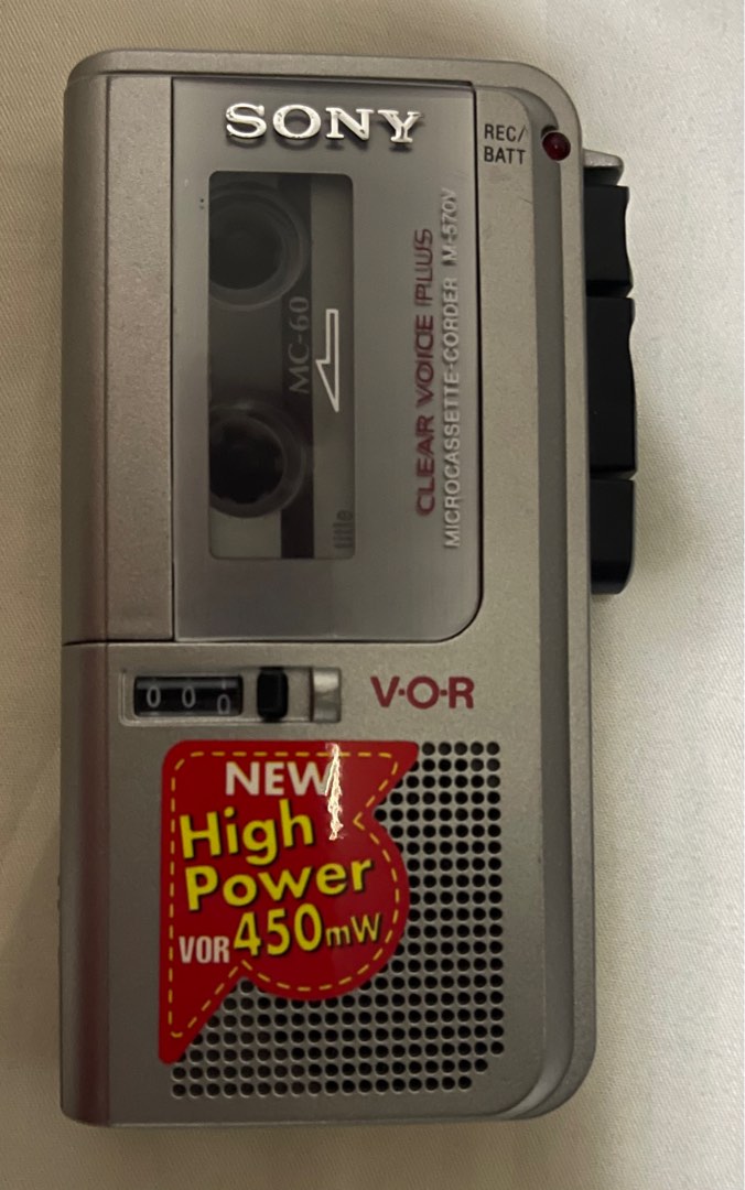 Sony M-570V Microcasetter Recorder, Audio, Voice Recorders on Carousell
