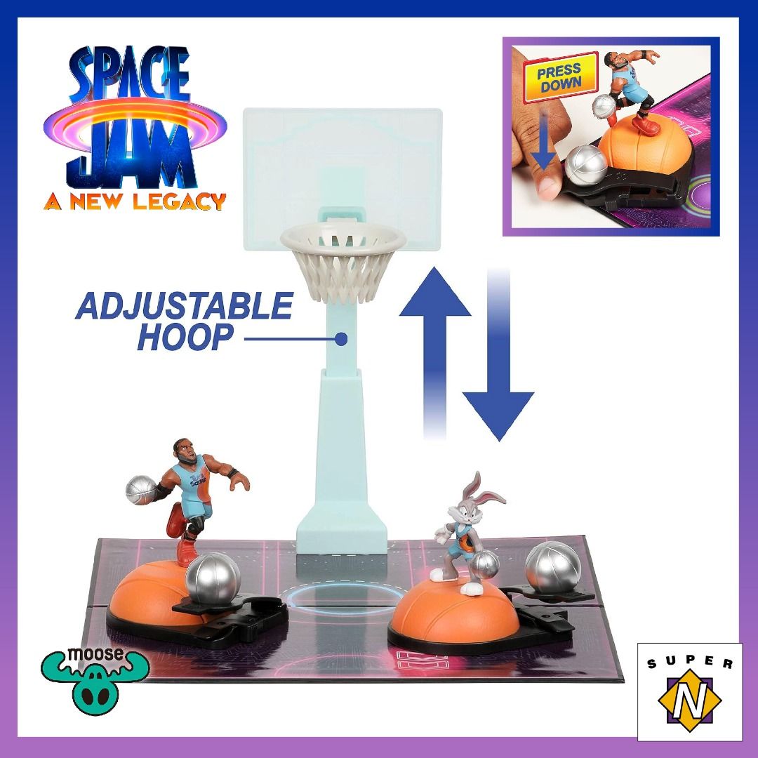 Space Jam "A New Legacy" - Gametime Playset with LeBron James & Bugs Bunny (of the Looney Tunes ...