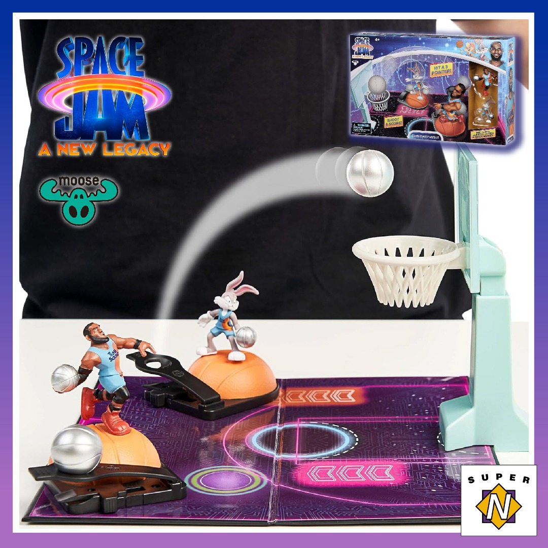 Space Jam "A New Legacy" - Gametime Playset with LeBron James & Bugs Bunny (of the Looney Tunes ...